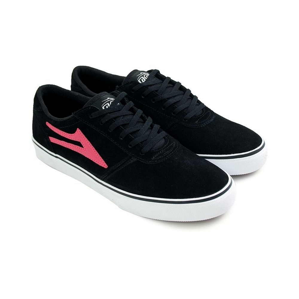 LAKAI MANCHESTER SHOES BLACK PINK ANCHOR FREE POSTAGE AUSTRALIAN SELLER ...